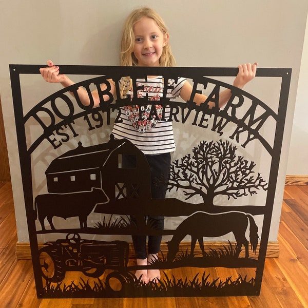 Rustic Farm Sign - Etsy