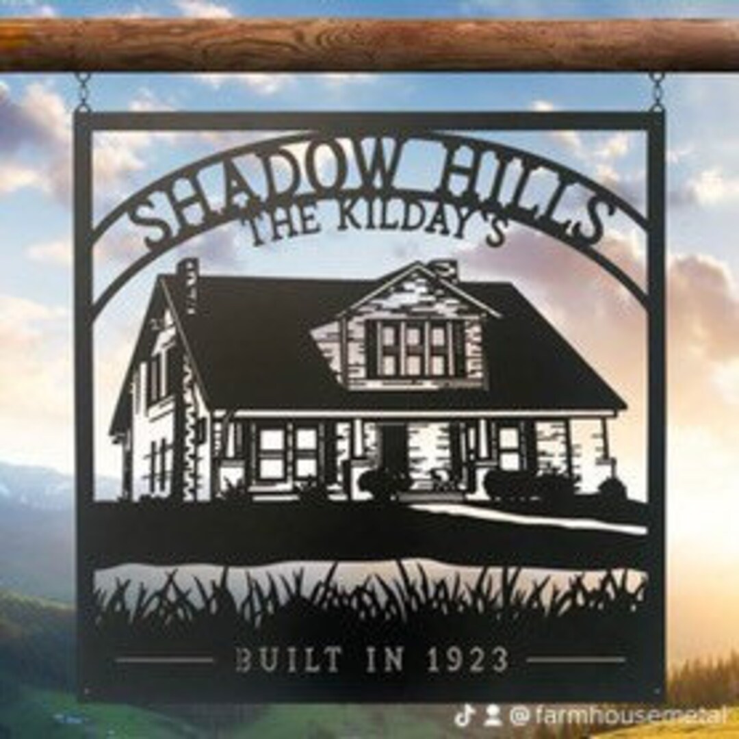 Customized Farmhouse Sign Custom House Sign Estate Sign - Etsy