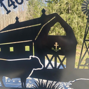 Custom Metal Farm Sign, Custom Metal Ranch Sign, Personalized Farm Sign ...