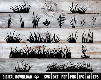 Grass Dxf File - Etsy