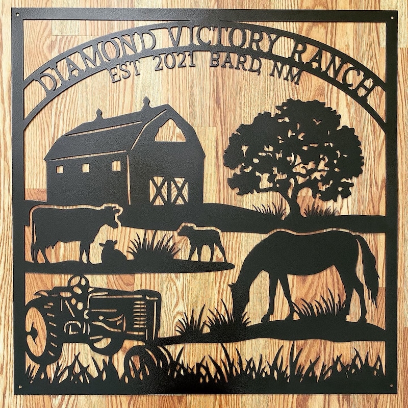 Custom Farm Sign - Etsy