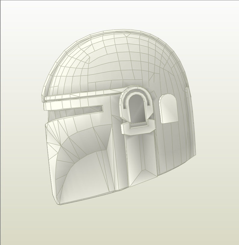 Mandalorian Helmet | Paper Craft | PDO File - Etsy
