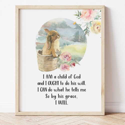 Printable Charlotte Mason Quote I Am I Can I Ought I Will - Etsy