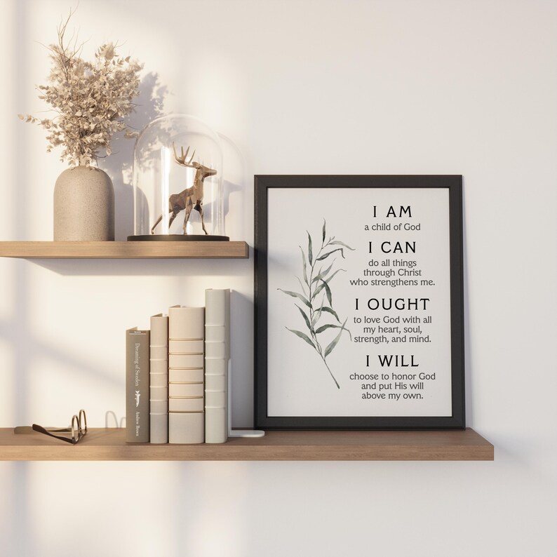 I Am I Can I Ought I Will Quote Based on Charlotte Mason's Motto for ...