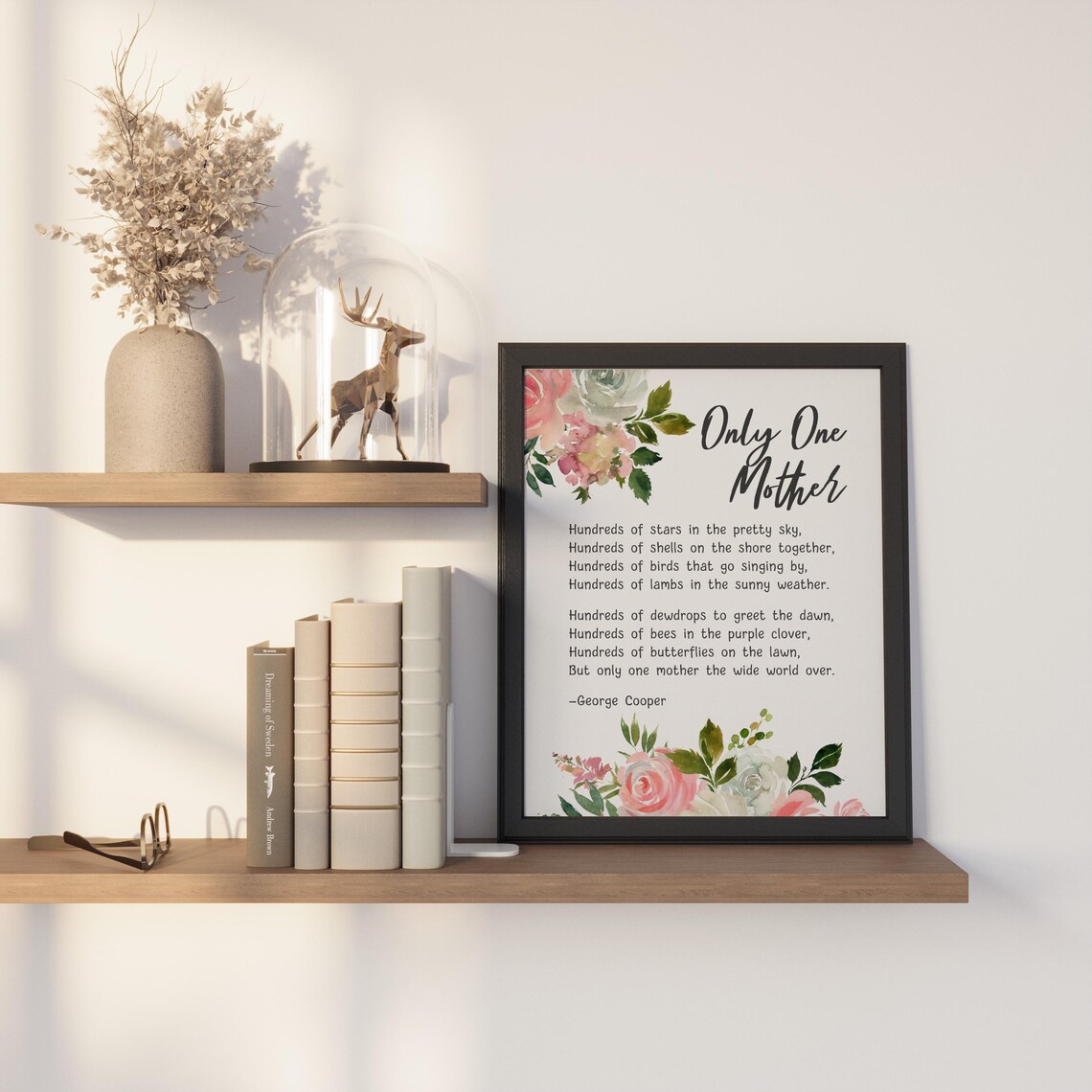 Mothers Day Poem, Gift for Mom, Poetry Print, Only One Mother Poem - Etsy
