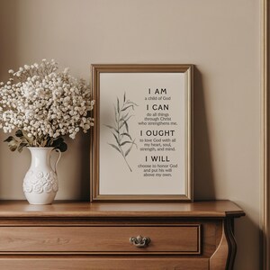 I Am I Can I Ought I Will Quote Based on Charlotte Mason's Motto for ...