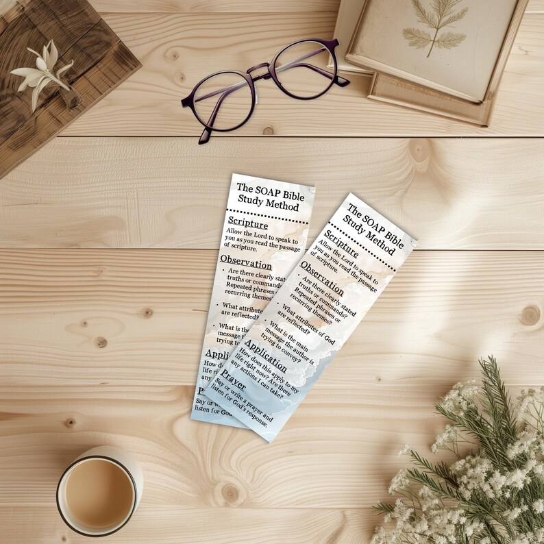 SOAP Bible Study Guide Printable Bookmark, Bible Study Template, Sunday ...
