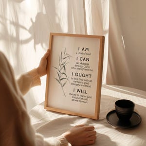I Am I Can I Ought I Will Quote Based on Charlotte Mason's Motto for ...
