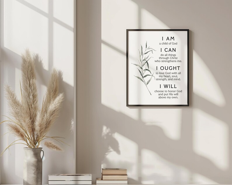 I Am I Can I Ought I Will Quote Based on Charlotte Mason's Motto for ...