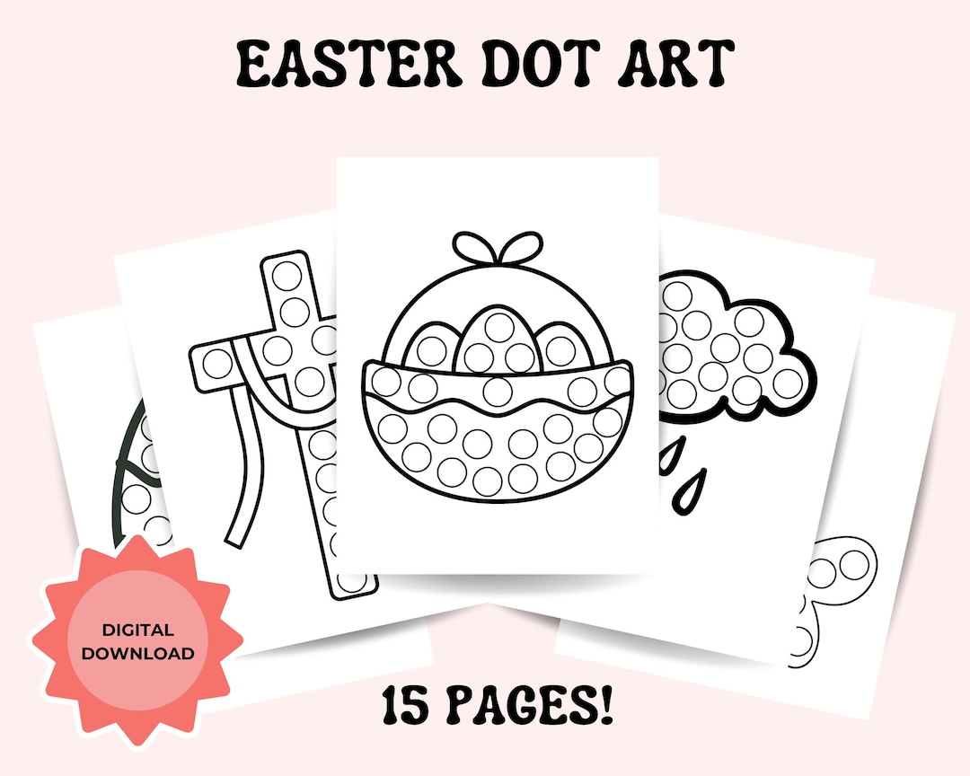 Spring Dot Marker Printable, Do A Dot Art Coloring Page Preschool ...