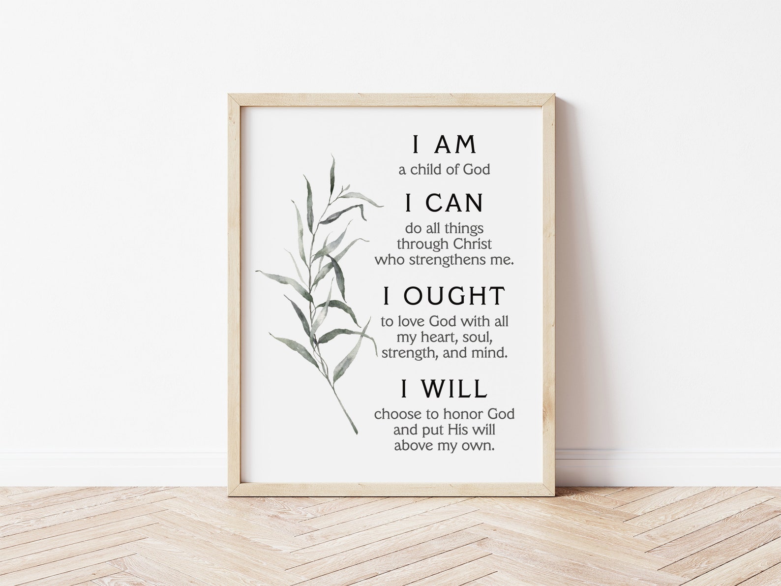 I Am I Can I Ought I Will Quote Based on Charlotte Mason's Motto for ...