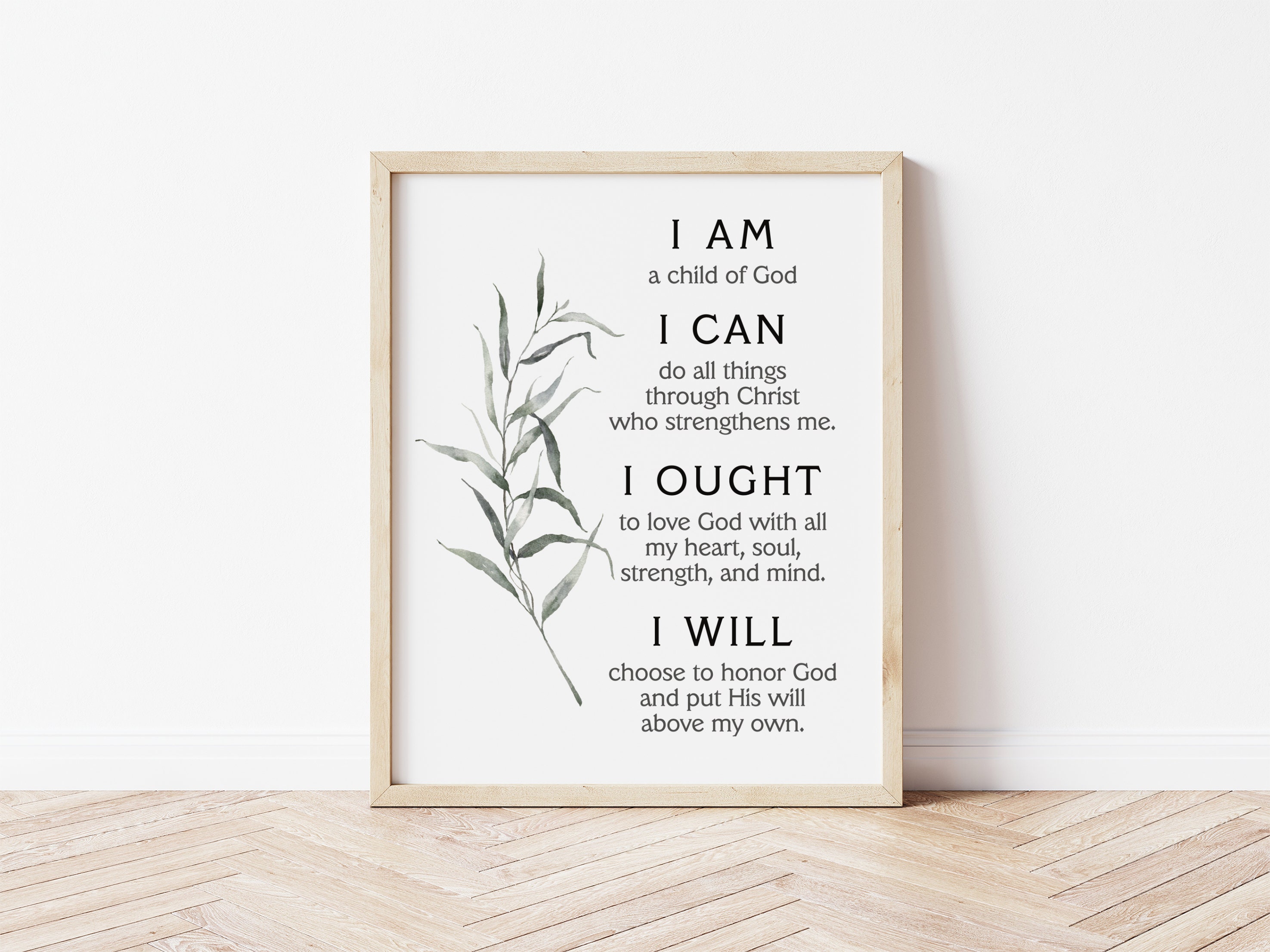 I Am I Can I Ought I Will Quote Based on Charlotte Mason's Motto for ...