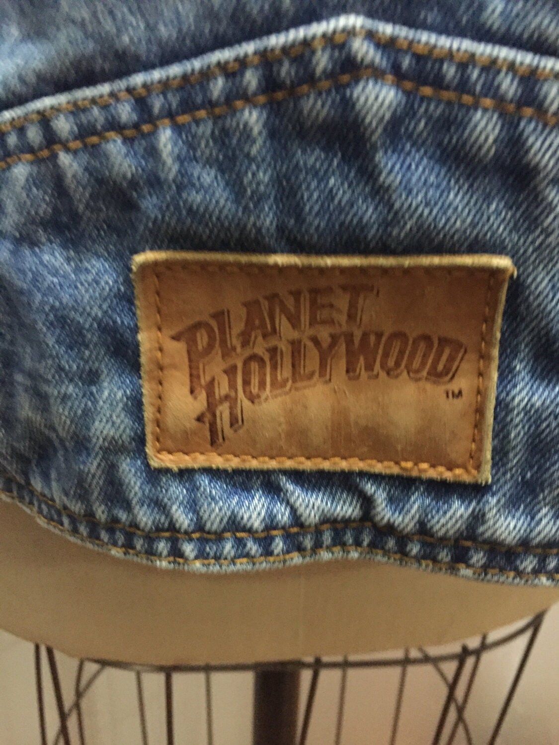 Vintage Denim Jacket PLANET HOLLYWOOD Jacket - Etsy