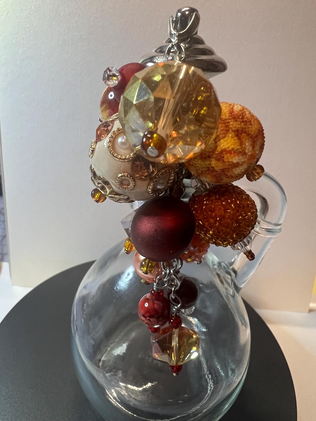 Autumn, Fall, Thanksgiving Beaded Wine Stopper. Cascading Beaded Wine ...
