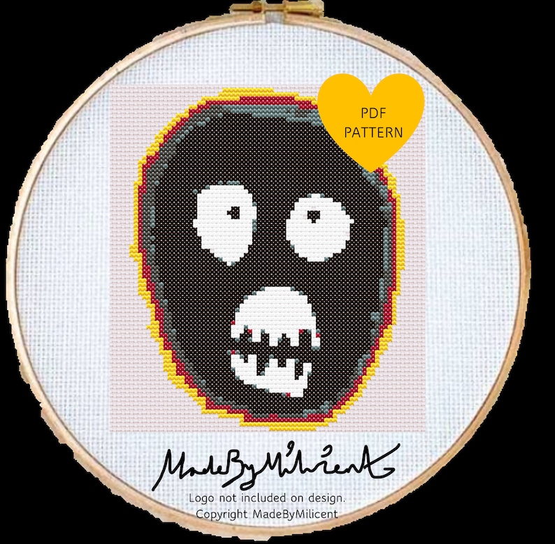 Cross Stitch Design - Boosh Gimp Mask - Madebymilicent - Etsy