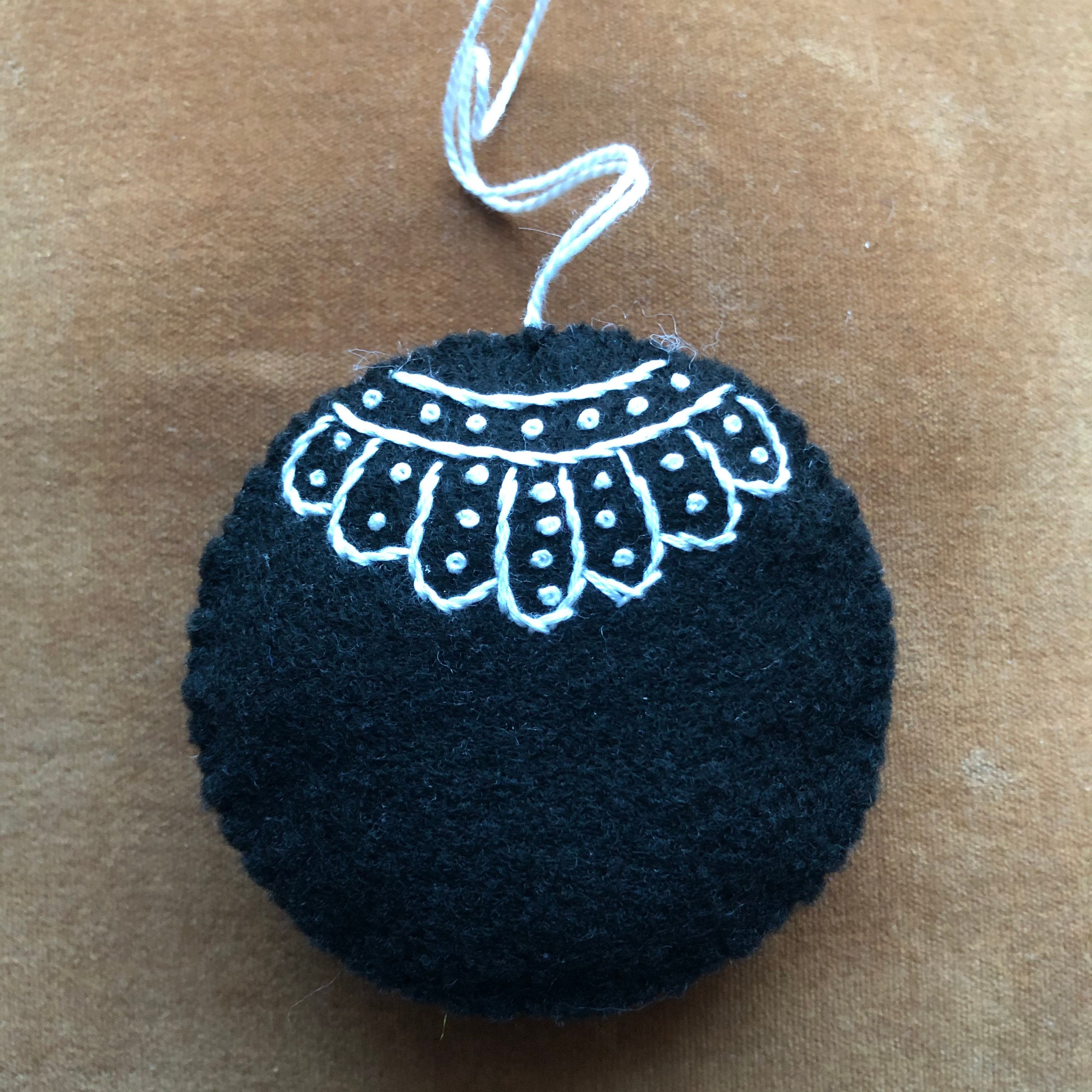 Notorious RBG Collar Felt Ornaments - Etsy