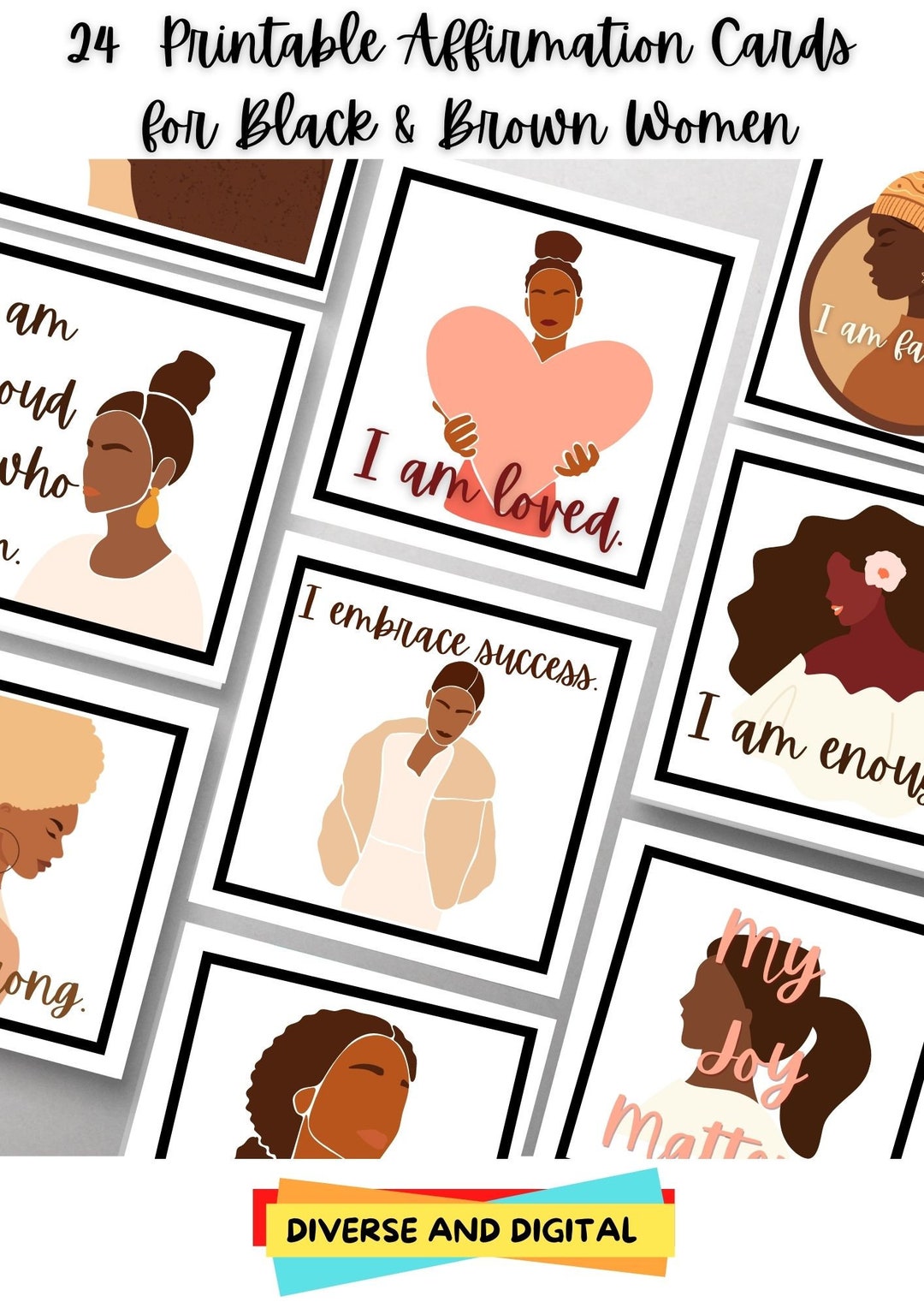 Affirmation Cards for Black Women | Positive Affirmation Cards ...