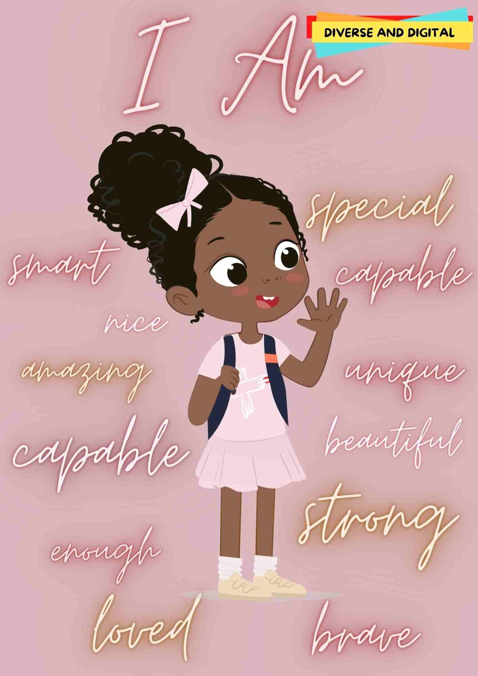 Black Girl Affirmation Prints | Inspirational Affirmations | African ...