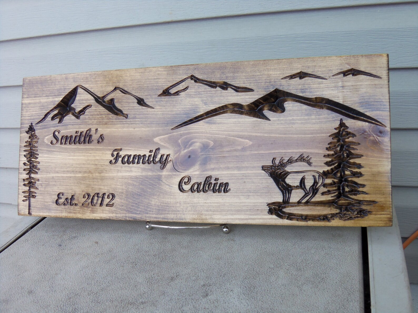 Personalized Cabin Sign Family Last Name Welcome Sign Pine - Etsy