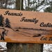Wilderness Bear Lake With Scenic Pine Trees Pond Family Name Est Sign ...
