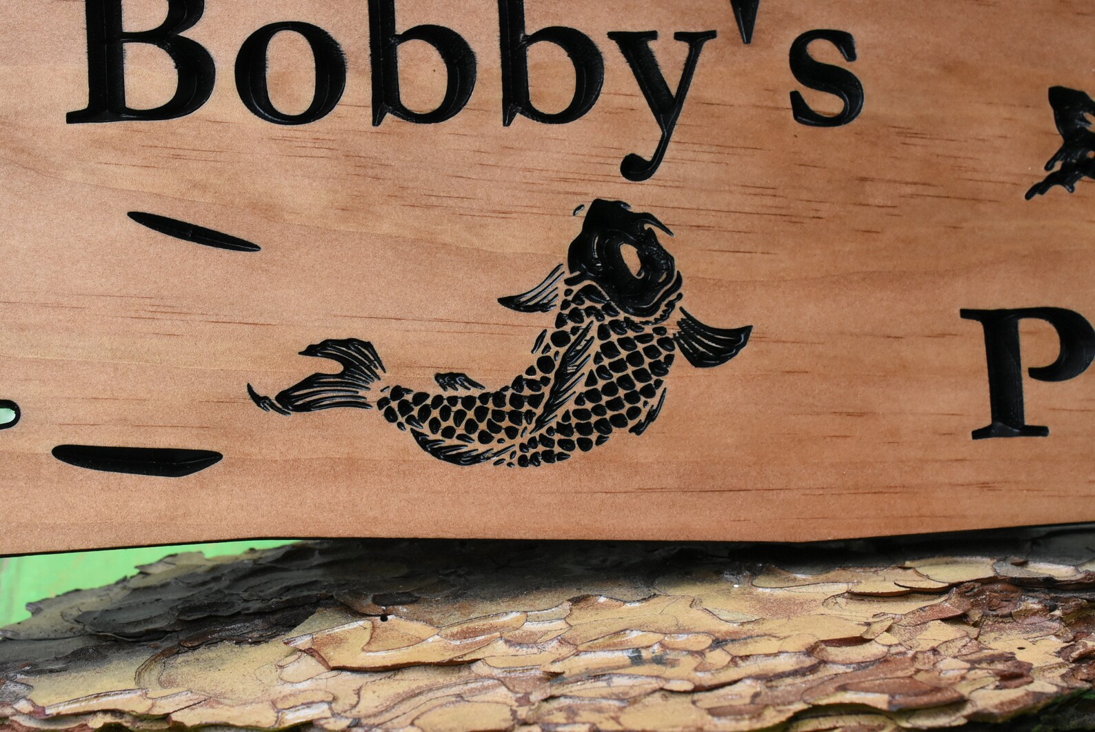 Koi Pond Sign Frogs Pond Yard Pond Sign Personalized Sign - Etsy