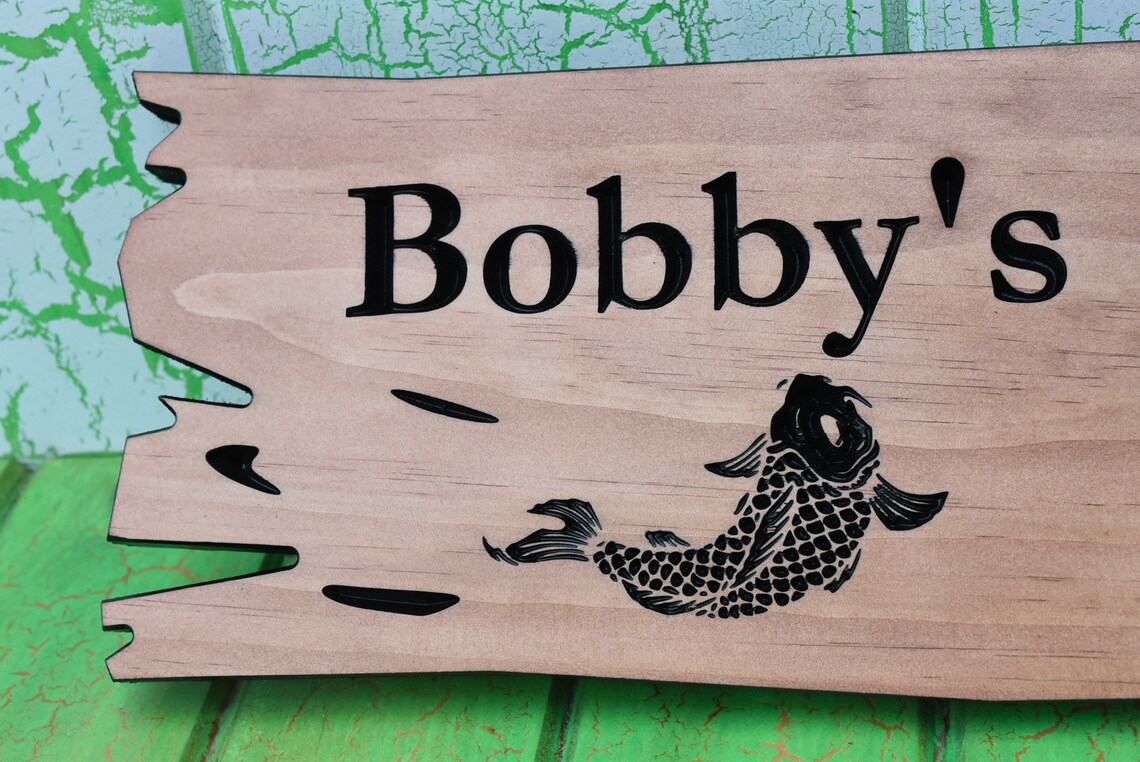 Koi Pond Sign Frogs Pond Yard Pond Sign Personalized Sign - Etsy