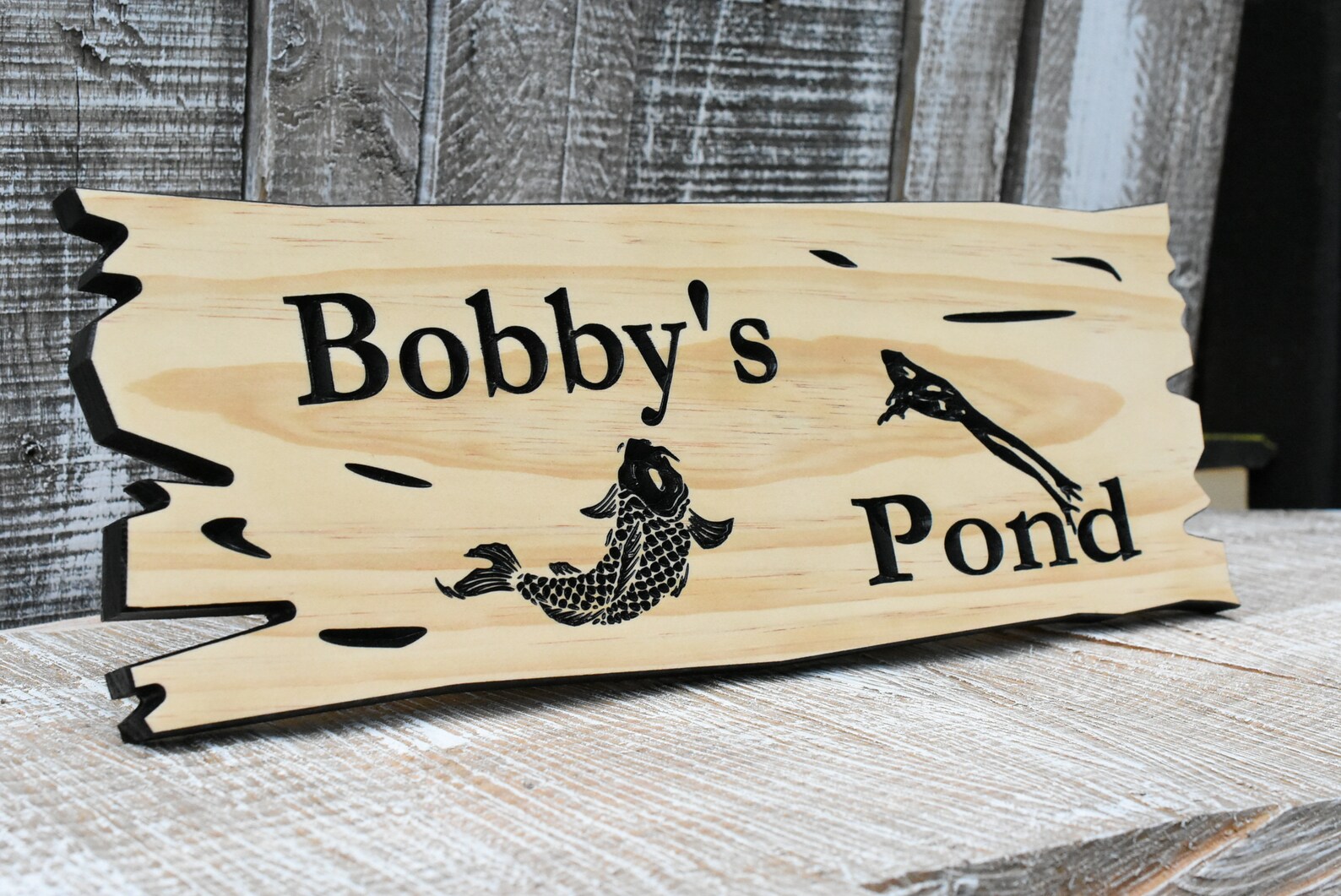 Koi Pond Sign Frogs Pond Yard Pond Sign Personalized Sign - Etsy Hong Kong