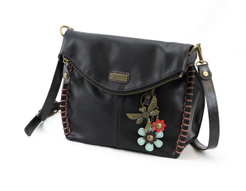 Chala Charming Crossbody Bag Shoulder Handbag With Flap Top and Zipper ...