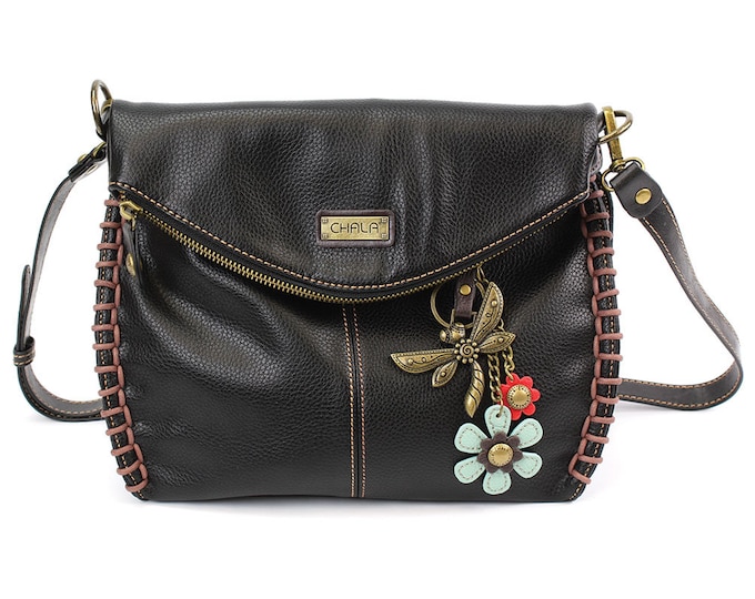 American Leather Company Brand Brown Leather Purse CHALA Mini Crossbody ...