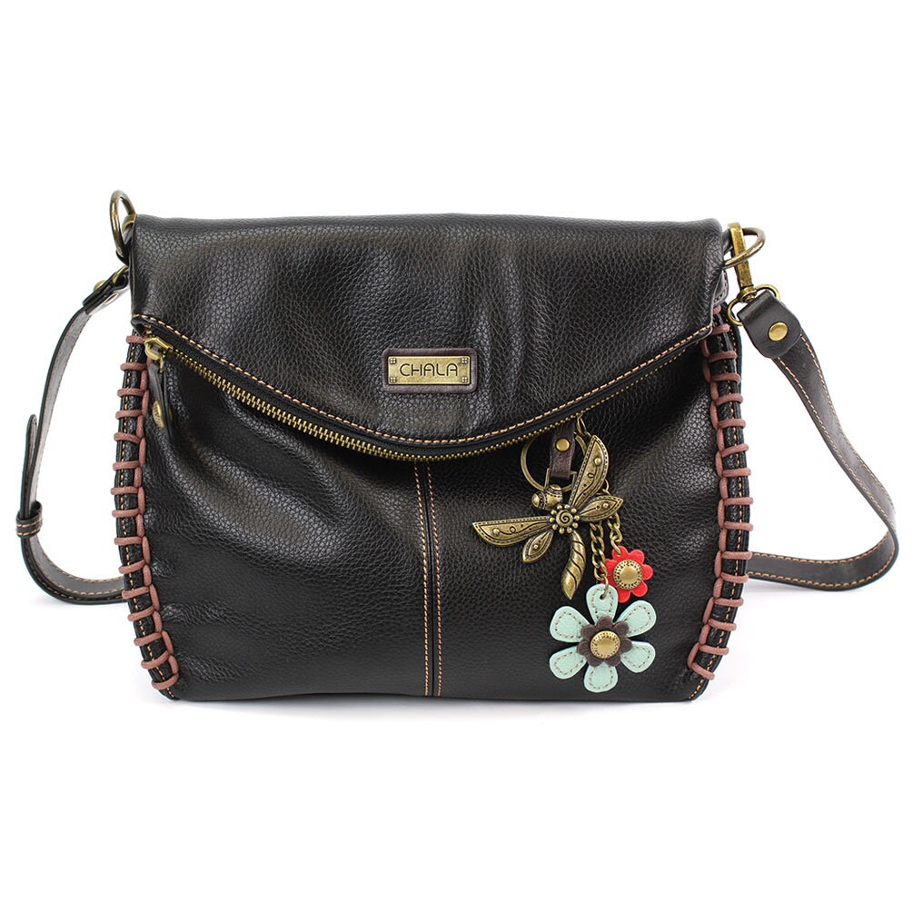 Chala Charming Crossbody Bag Shoulder Handbag With Flap Top and Zipper ...