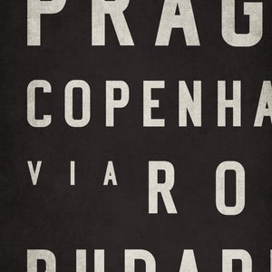 EUROPEAN Bus Scroll, Subway Sign, Vintage Tram Roll, Canvas - Etsy UK