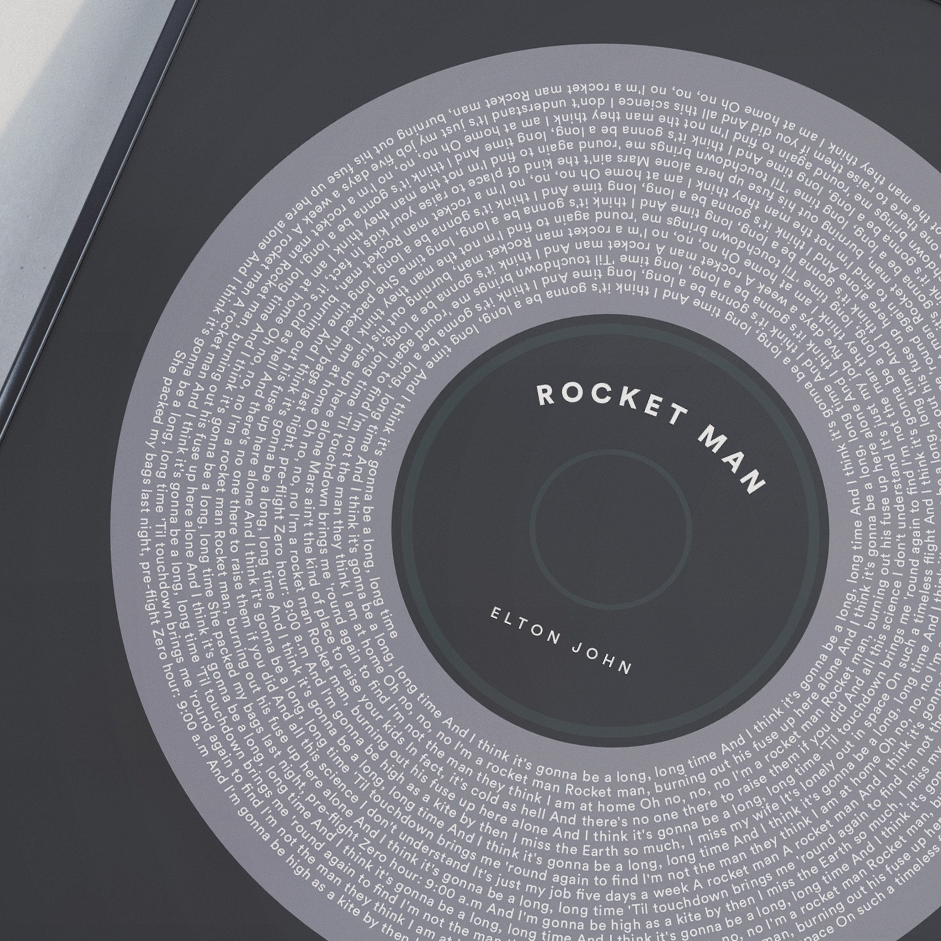 Personalised Favourite Song Record Lyric Print | Etsy UK