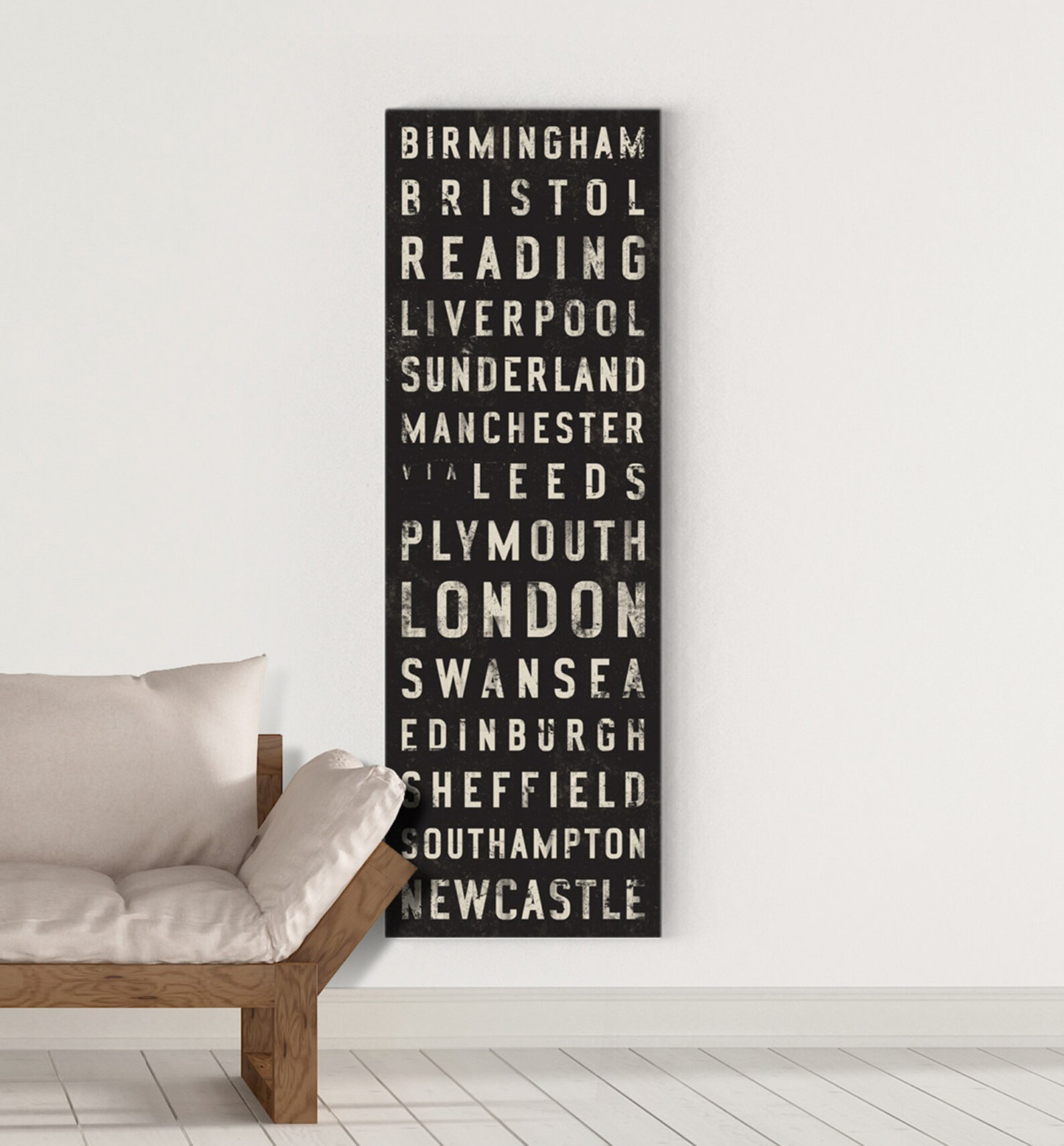 UNITED KINGDOM Bus Scroll, Subway Sign, Vintage Tram Roll, Canvas - Etsy