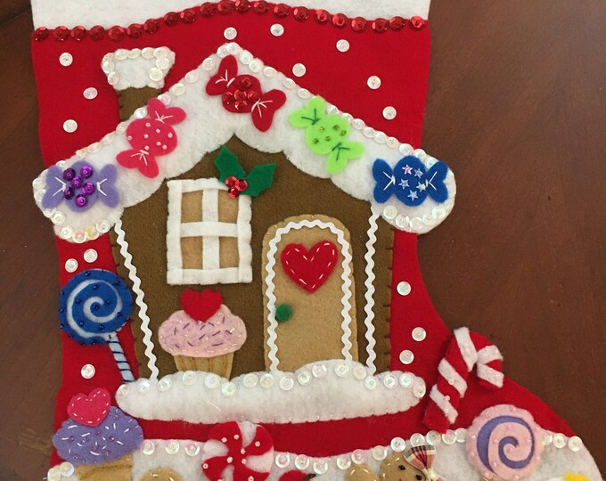 Personalized Gingerbread House Christmas Stocking - Etsy