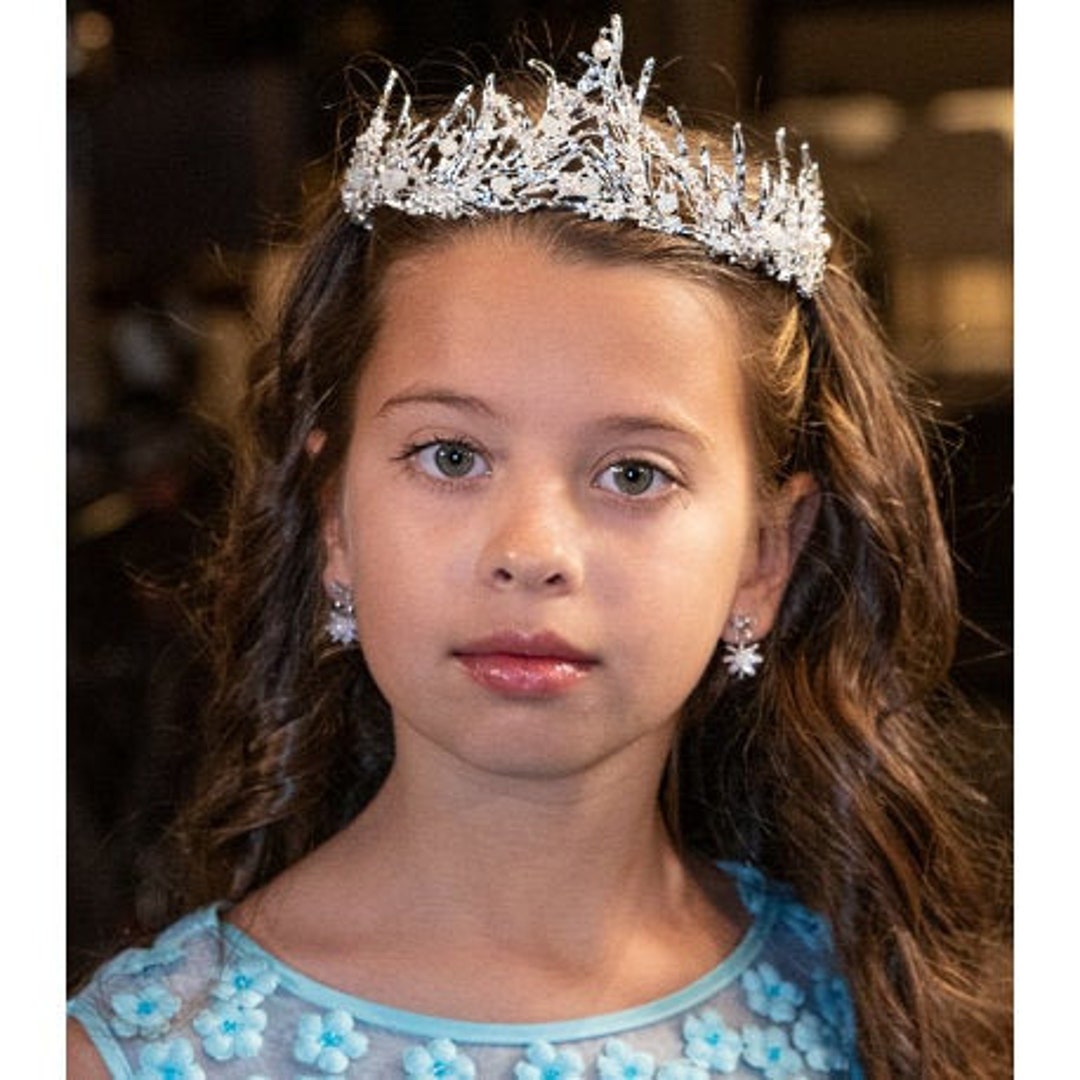 Frozen Tiara, Elsa Tiara Set, Disney Tiara, Silver Winter Tiara, Winter ...