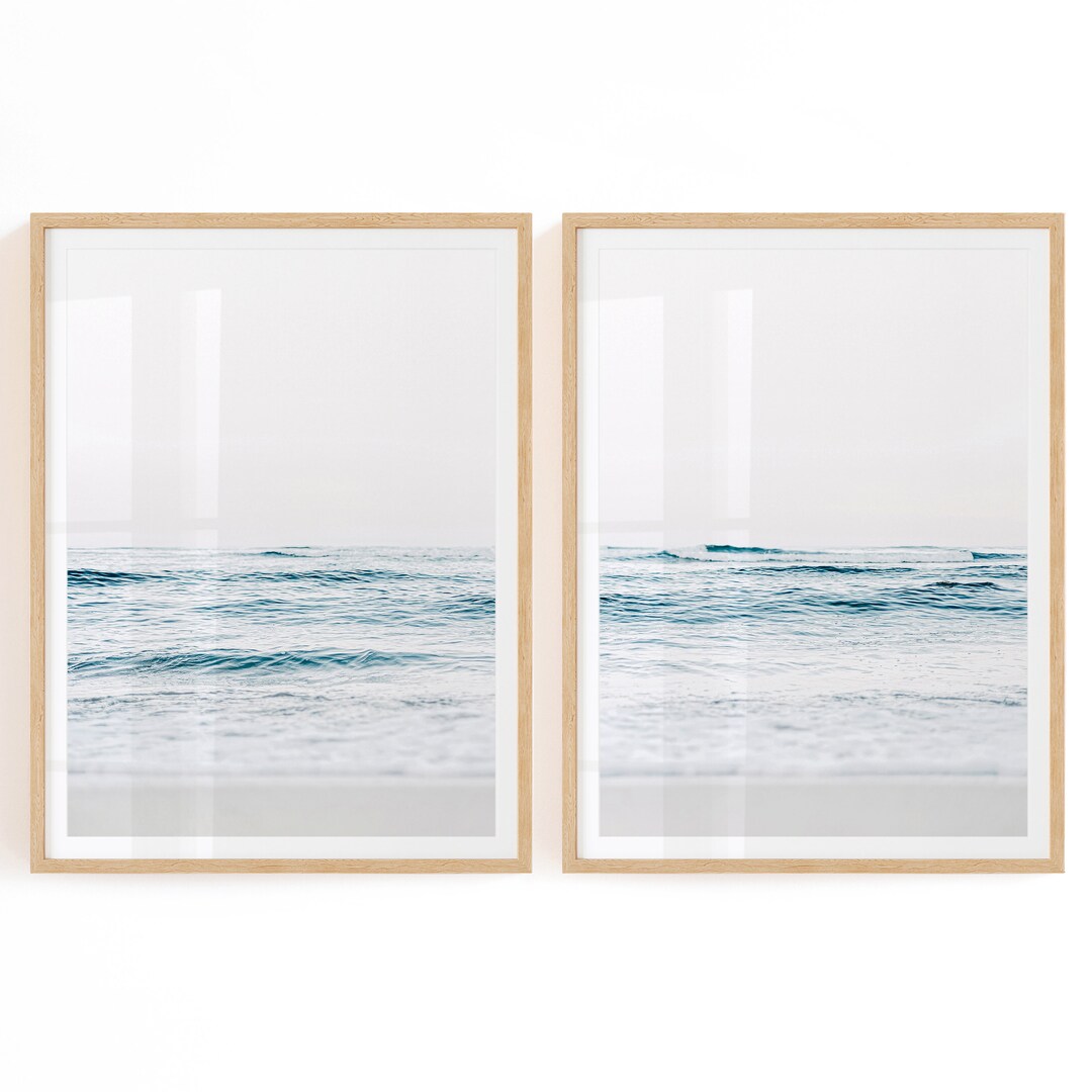 Beach Set of 2 Printables, Ocean Print Set, Coastal Prints, Beach ...