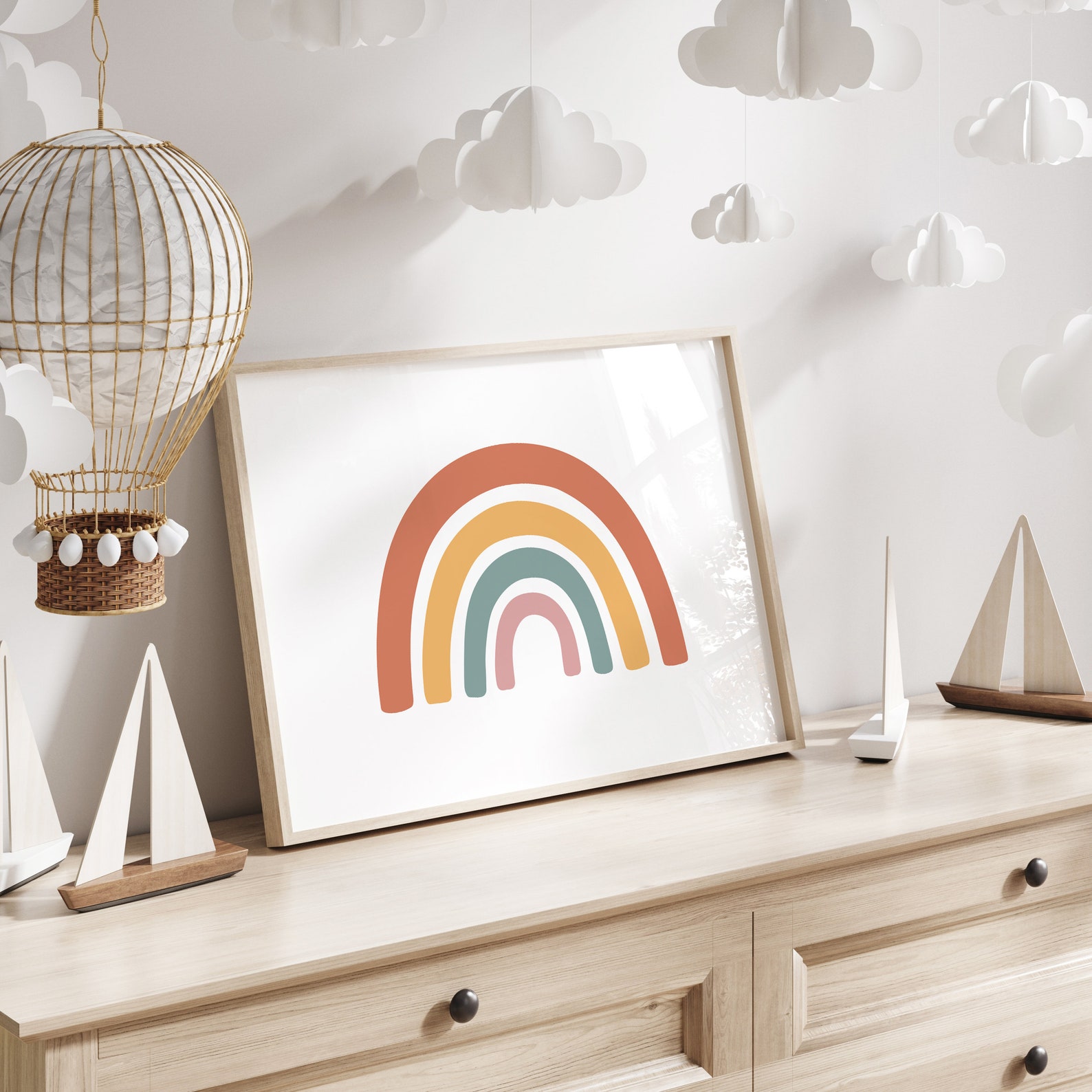 Rainbow Wall Art Printable Rainbow Poster Digital Download - Etsy