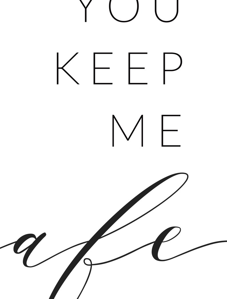 You Keep Me Safe I'll Keep You Wild Set of 2 Prints Wall - Etsy