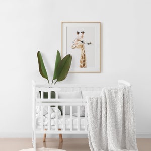 Baby Giraffe Nursery Printable - Safari Theme Wall Art Digital Download ...