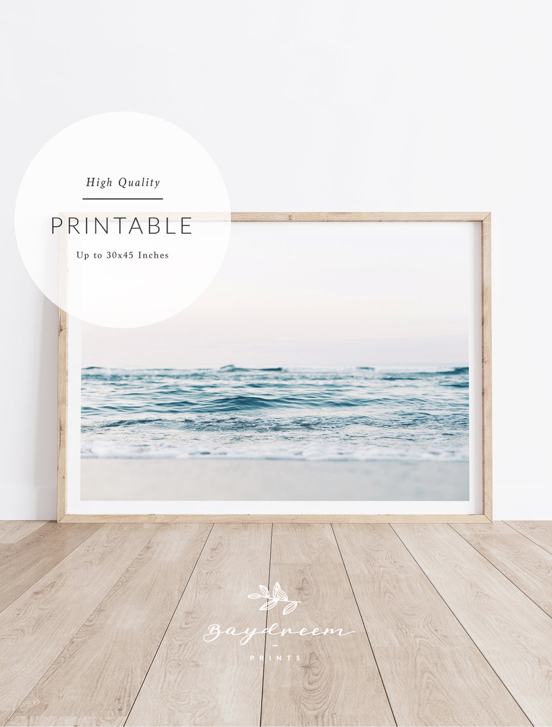 Beach Printable Wall Art, Ocean Print, Coastal Printable, Beach Print ...