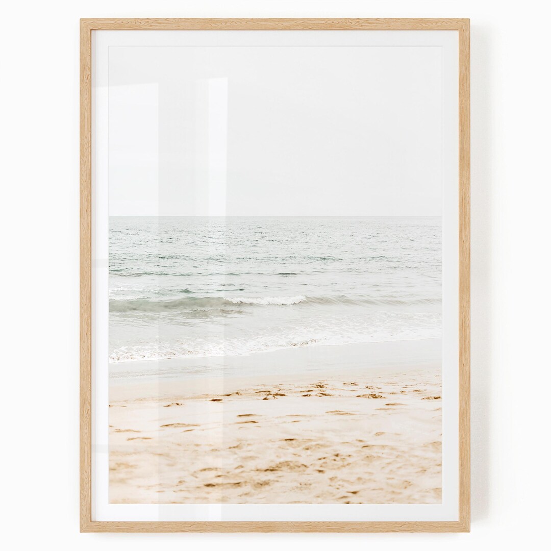 Beach Print Digital Download, Sandy Beach Art, Beige Coastal Print ...