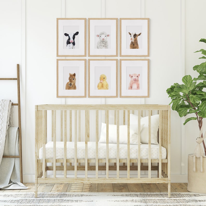 Farm Animals Wall Art Printables Farmhouse Nursery Prints - Etsy