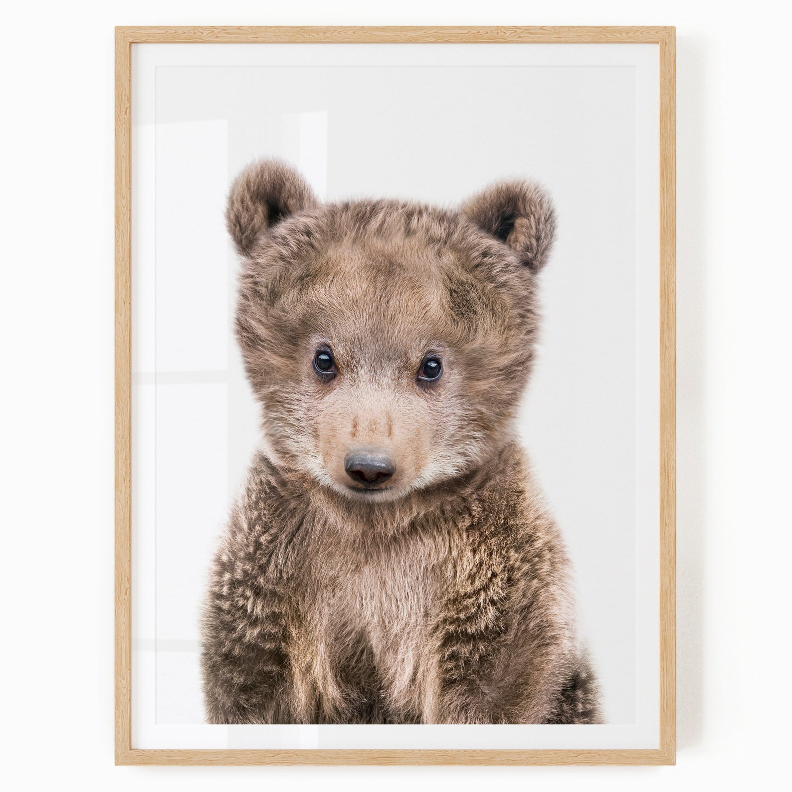 Nursery Bear Wall Art Printable - Forest Themed Nursery Art - Woodland ...