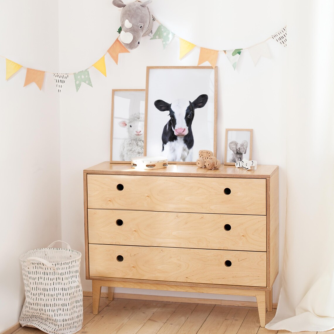 Baby Cow Wall Art Digital Download - Farm Animal Nursery Decor ...