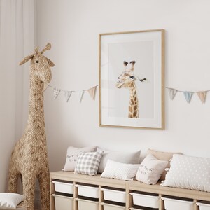 Baby Giraffe Nursery Printable - Safari Theme Wall Art Digital Download ...