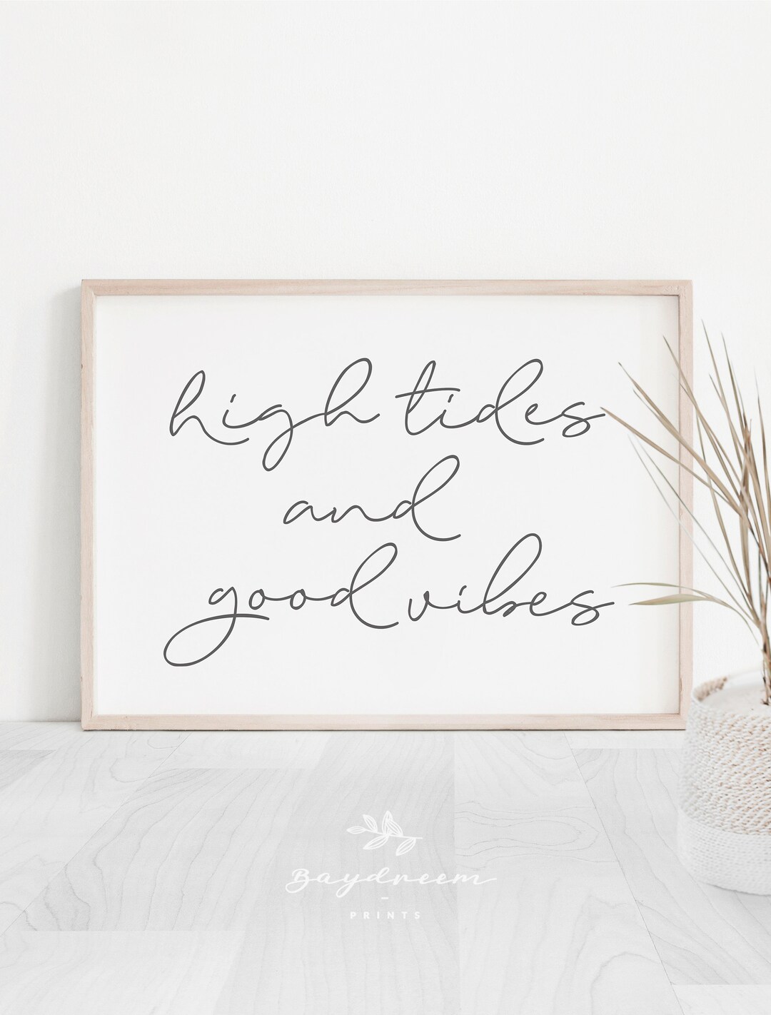 High Tides and Good Vibes Printable Beach Quote Printable - Etsy