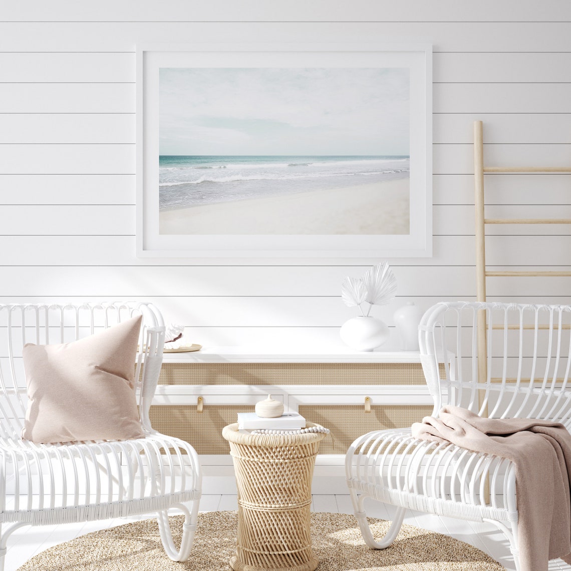 Beach Wall Art Printable, Modern Coastal Decor Digital Download ...