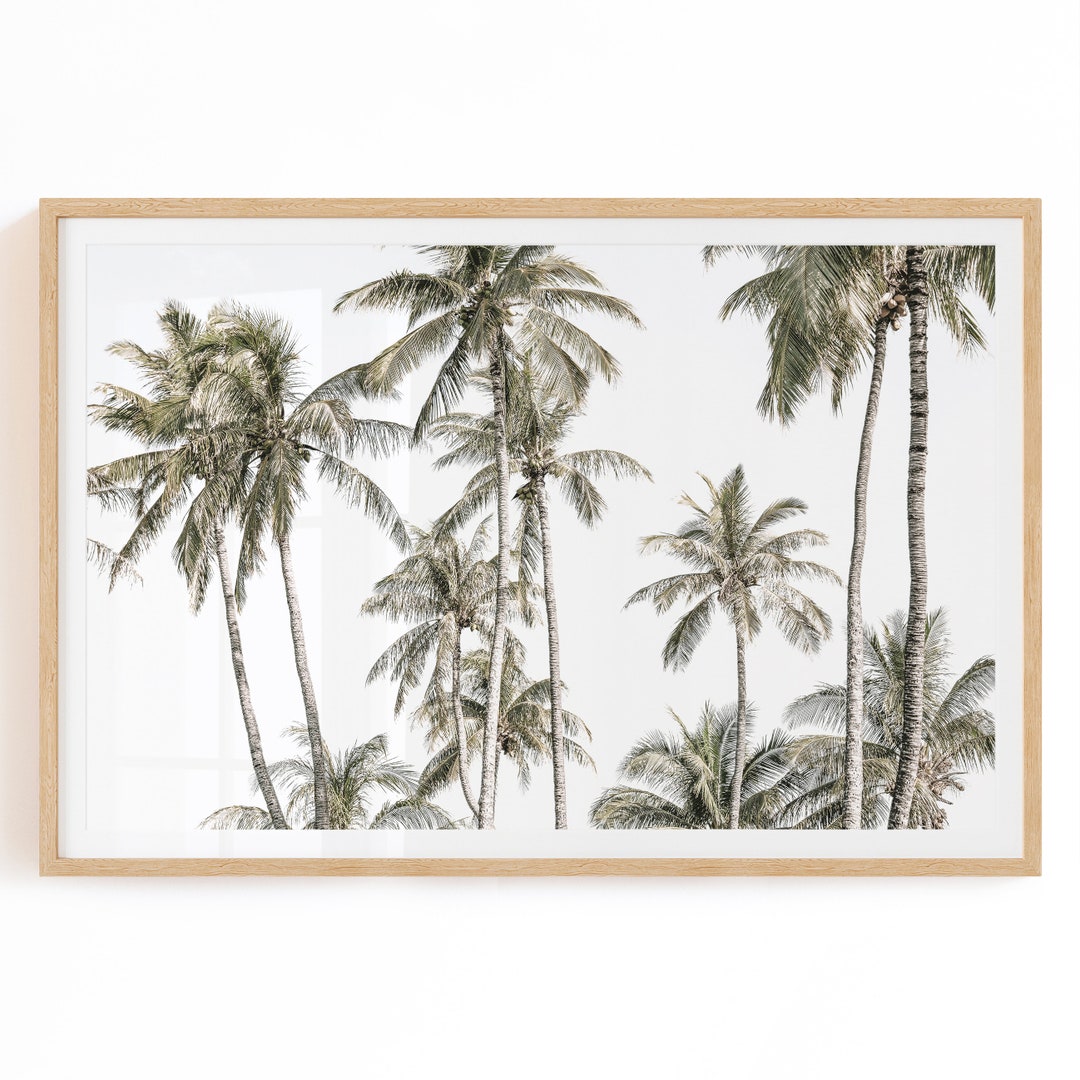 Palm Trees Digital Download - Tropical Printable Art - Coconut Trees ...