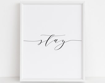I Want You to Stay PRINT - Etsy