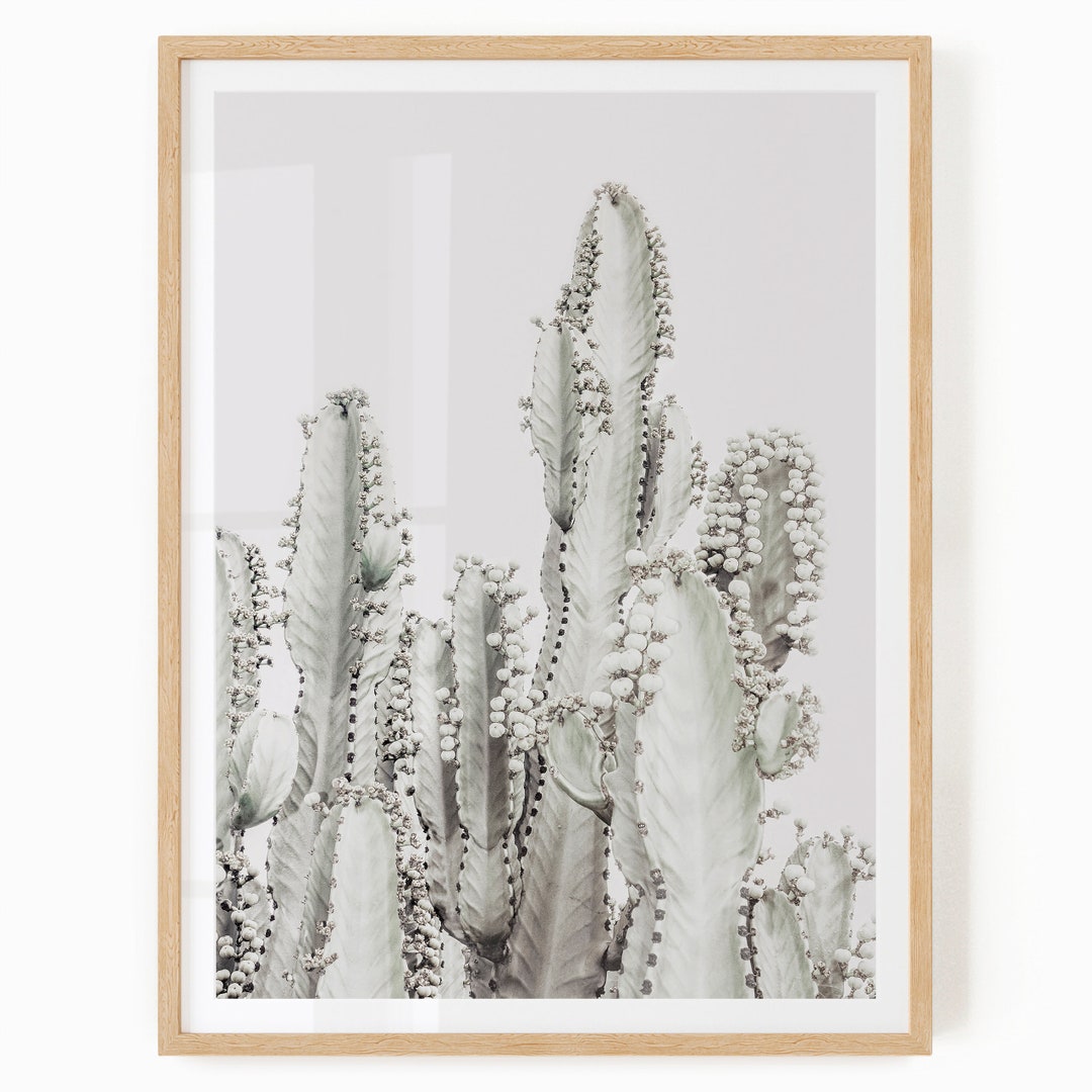 Cactus Print Digital Download - Boho Wall Art - Pastel Cactus - Boho ...